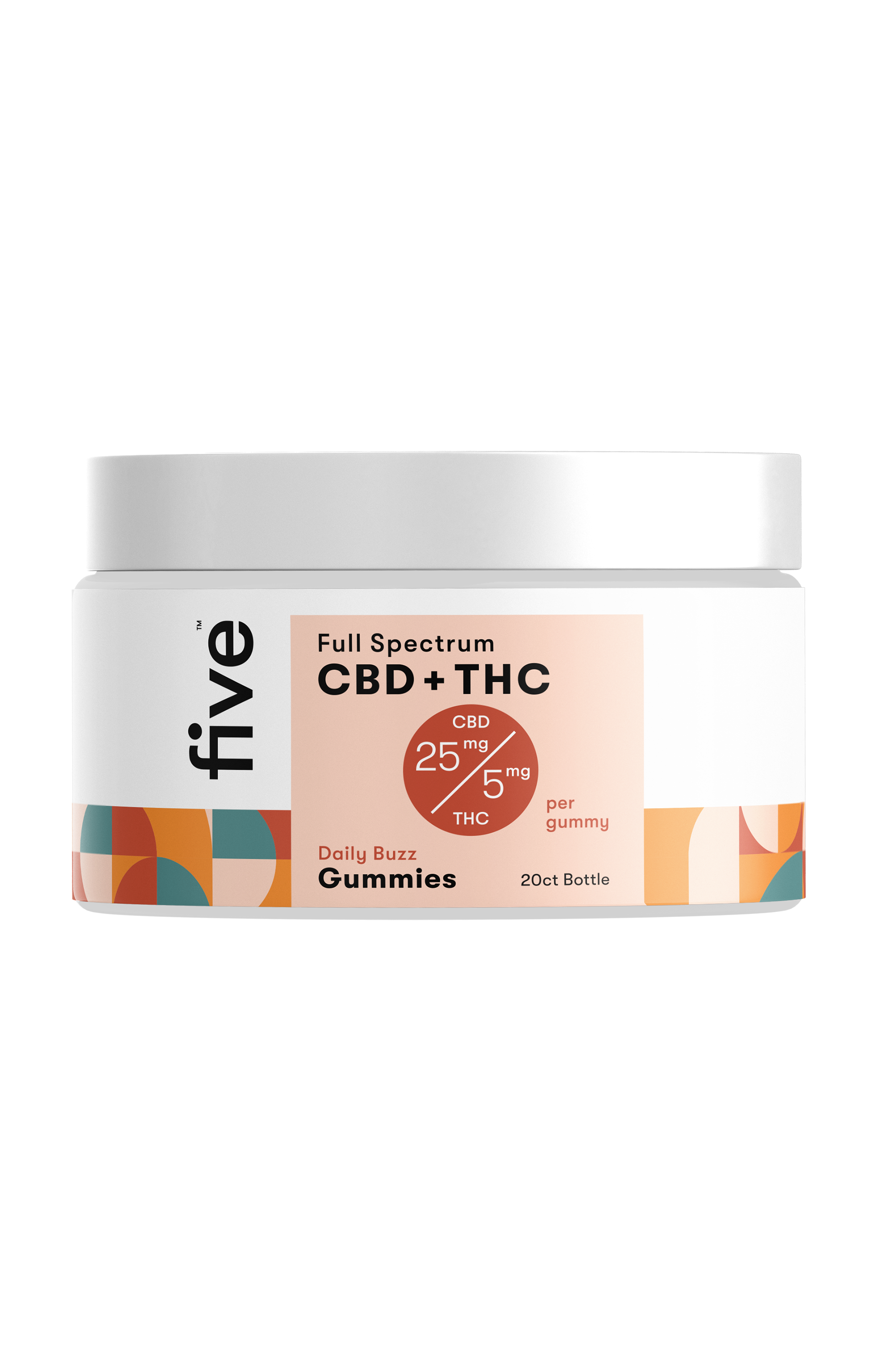 five™ Full Spectrum CBD+THC "Daily Buzz" Gummies - 25mg/5mg - 20ct ...