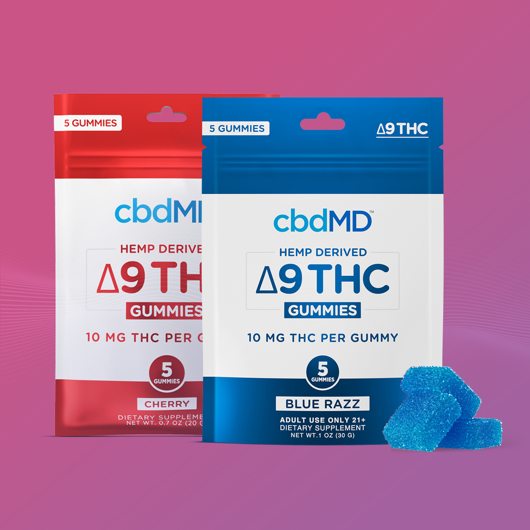 cbdMD Delta 9 Gummies - 10pk/5ct Pouches - The Pharmers Daughter