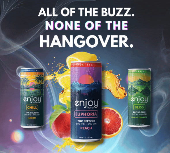 Enjoy 5MG Hemp Microdose D9 THC Seltzers - The Pharmers Daughter